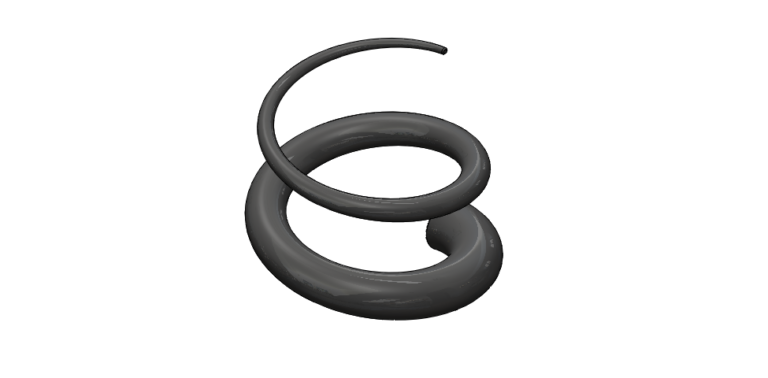 Spring with taper profile in Solidworks - Mikaia Val